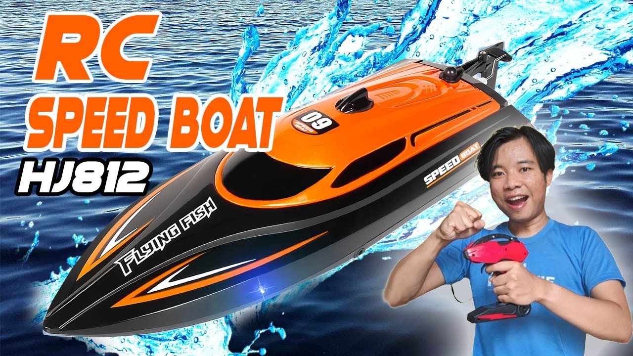 RC SPEEDBOAT HJ812 FLYING FISH MURAH TAPI KENCANG - YouTube