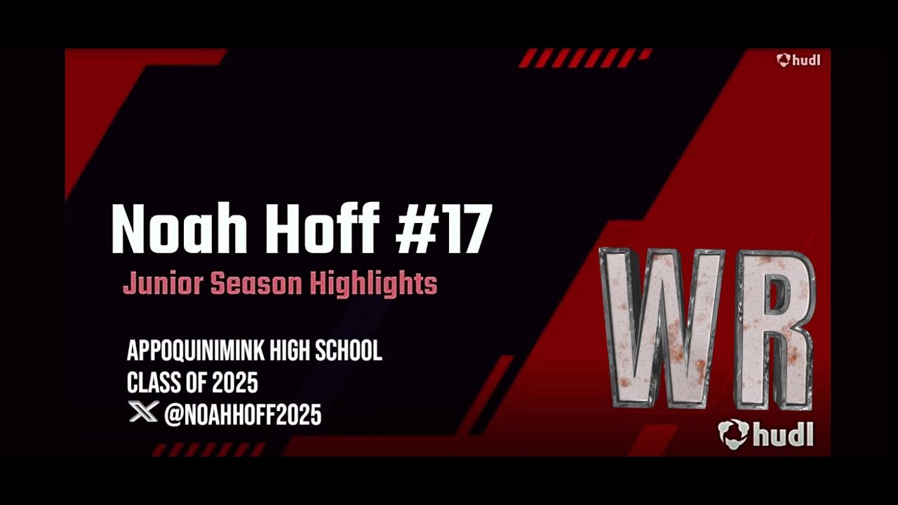 Noah Hoff 2025 Junior Season Highlights Video - YouTube