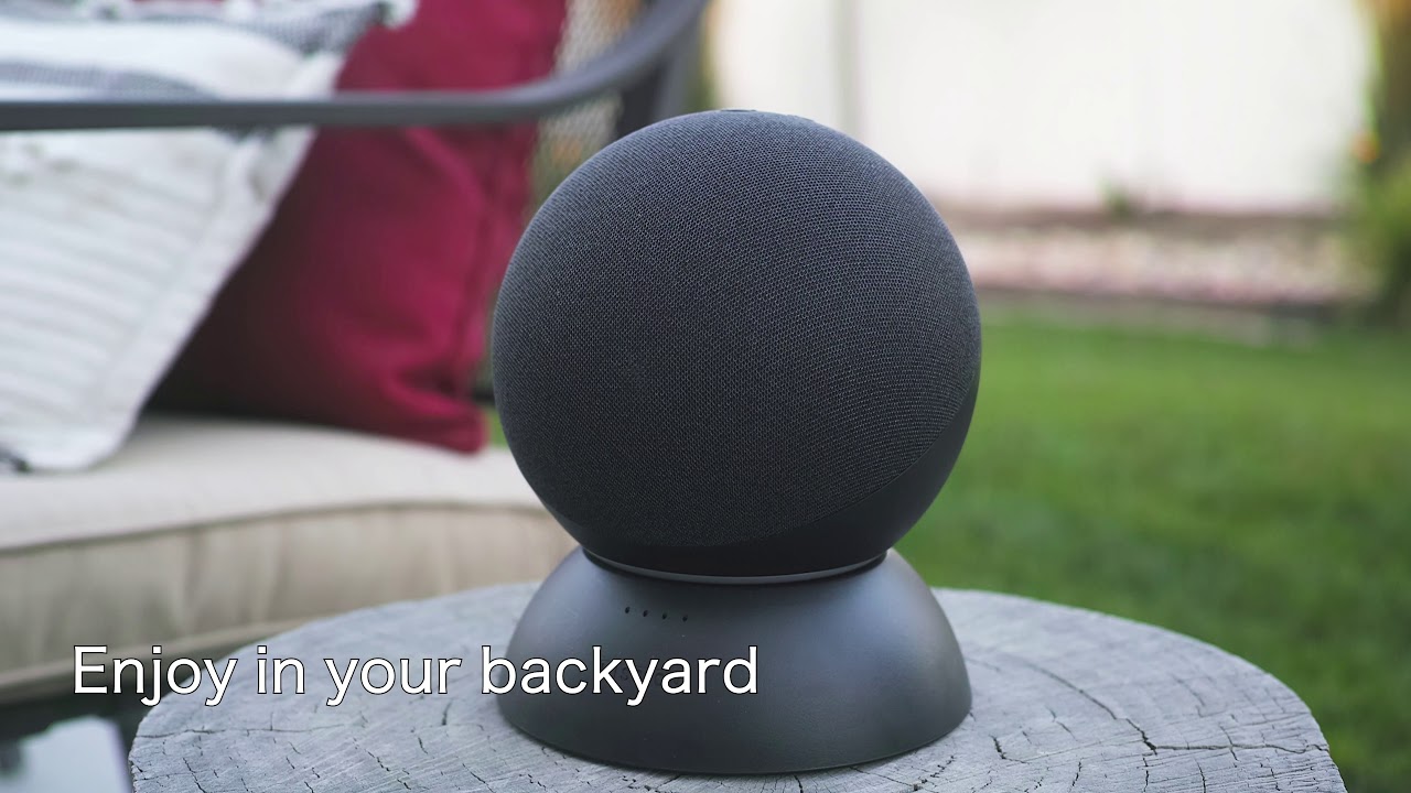 Mission Battery Base for Amazon Echo (4th Gen) - YouTube