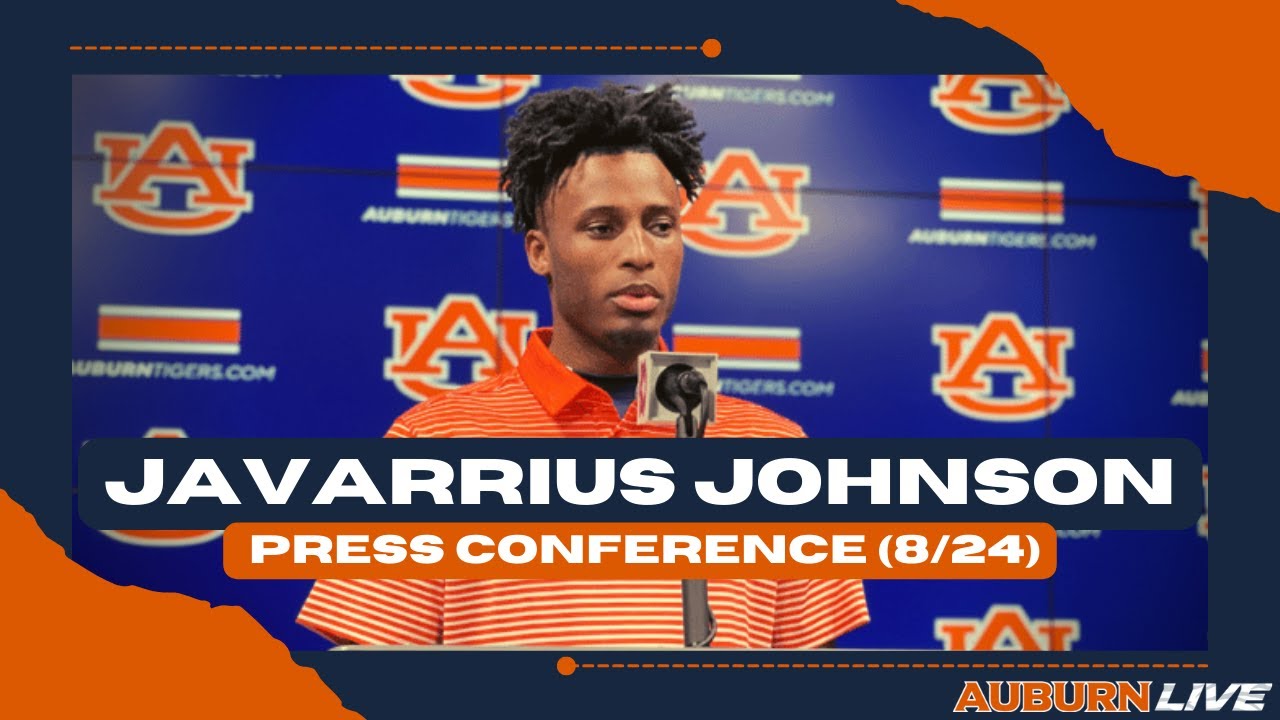 JaVarrius Johnson (Auburn Wide Receiver) Press Conference (8/24/22 ...