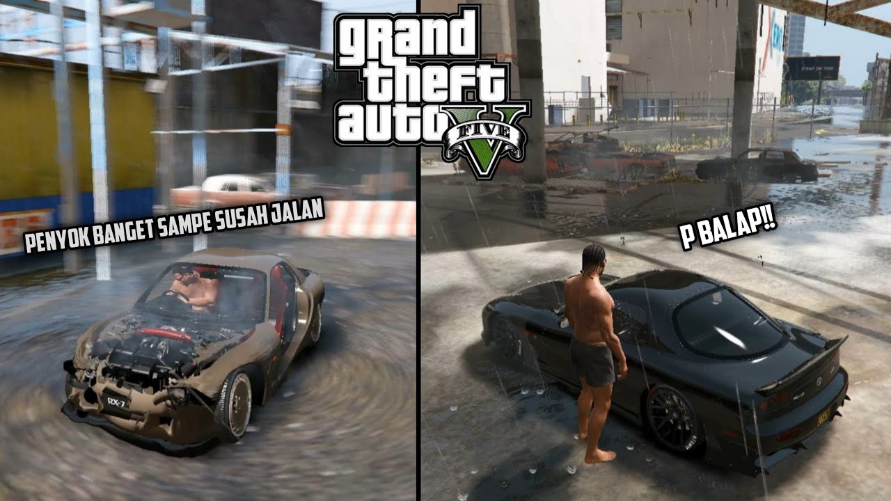 Gta 5 mod restorasi bangkai mobil mazda rx7 rotary terbengkalai - Grand ...