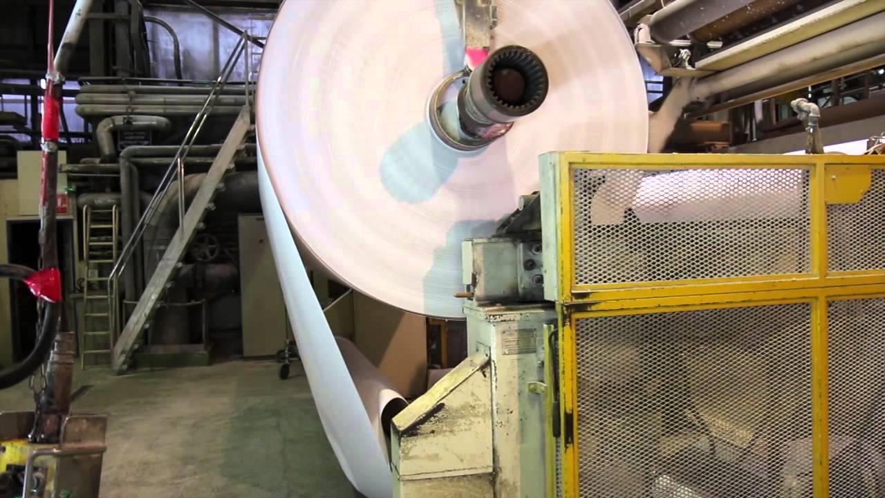Recycled Paper Lifecycle - Stage 3 - Paper manufacture - YouTube