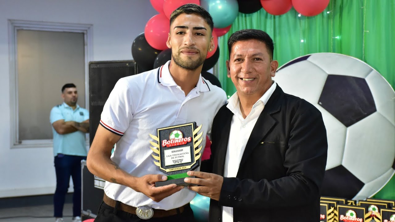 CENA PREMIACIÓN: DAVID ZARATE- GOLEADOR LIGA TINOGASTEÑA - YouTube
