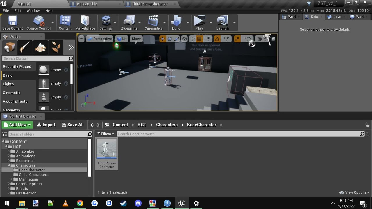 AI Zombies Tutorial (Part 2) Event Dispatchers - YouTube