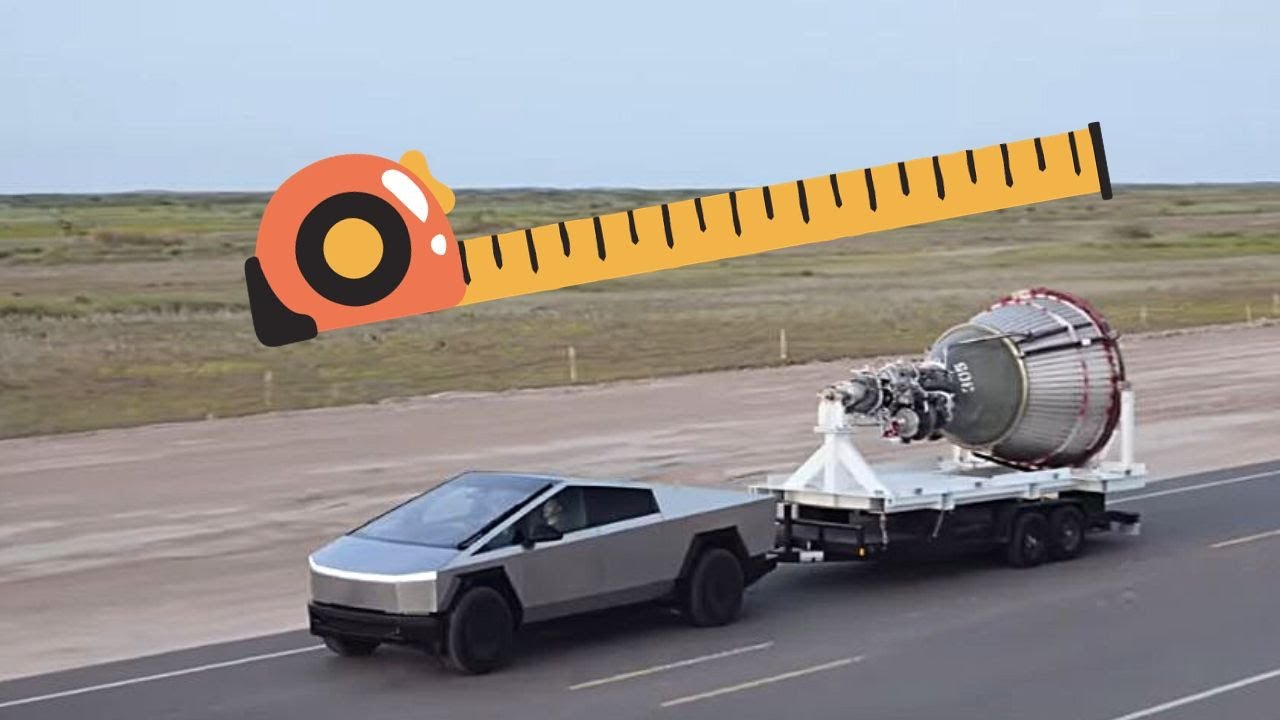 Cybertruck Hauling SpaceX Rocket Booster - YouTube