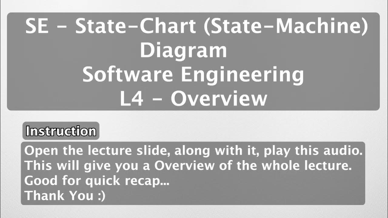 L4 - SE - State-Chart (State-Machine) Diagram - Software Engineering ...