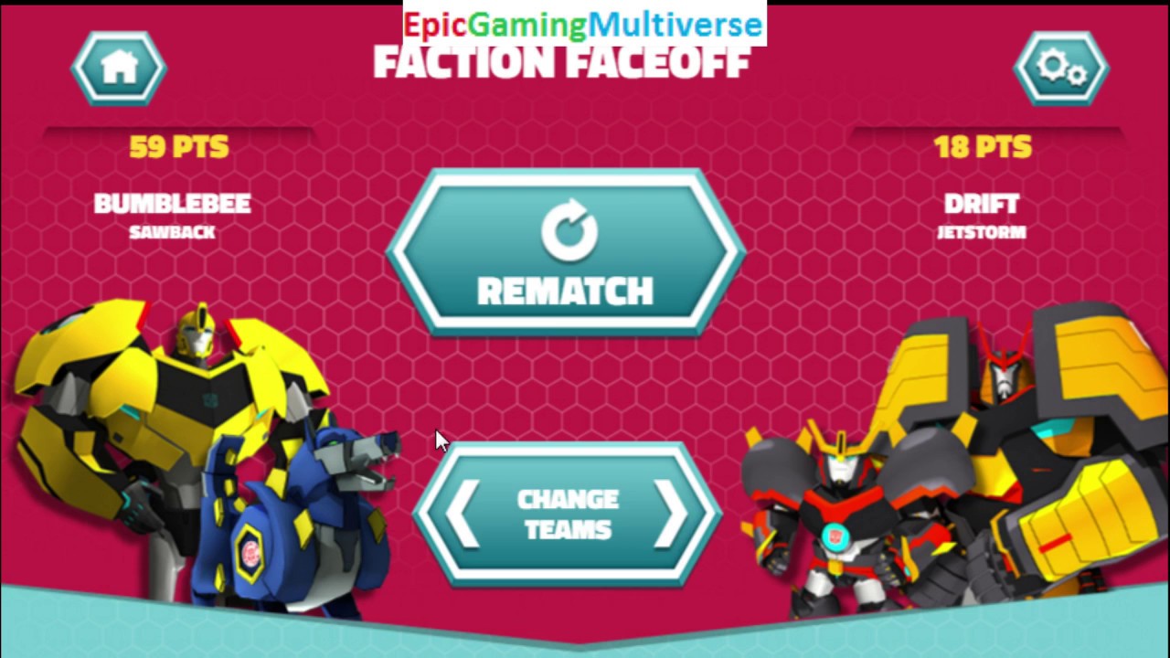 Bumblebee VS Drift In A Transformers Robots in Disguise Faction Faceoff ...