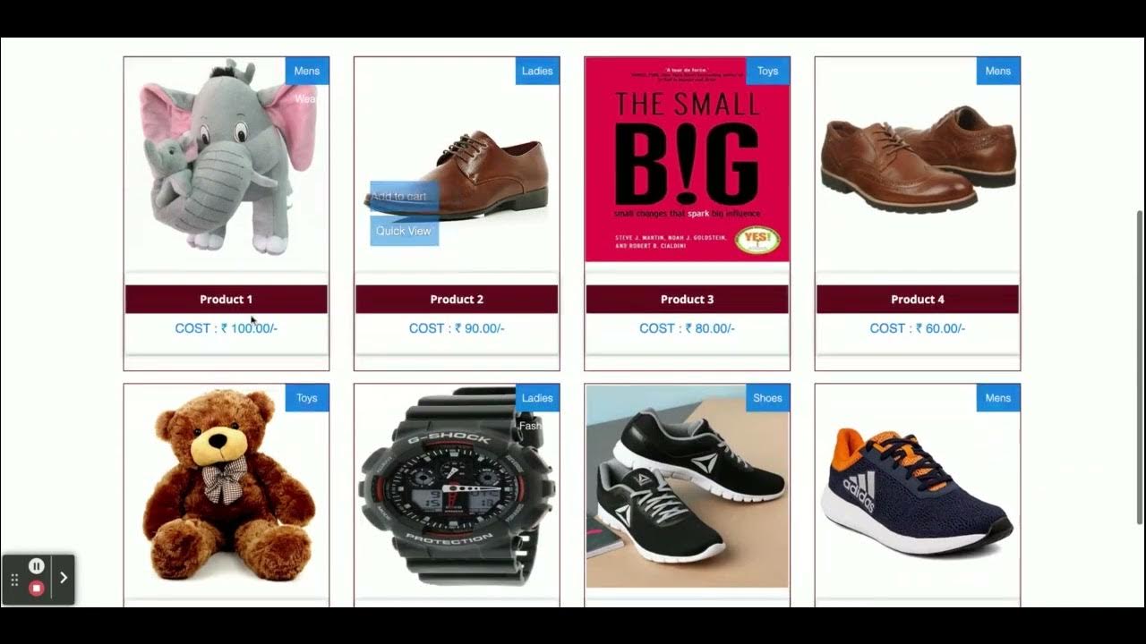 Online Shopping System Project Spring Boot Reactjs Project Tutorial Youtube