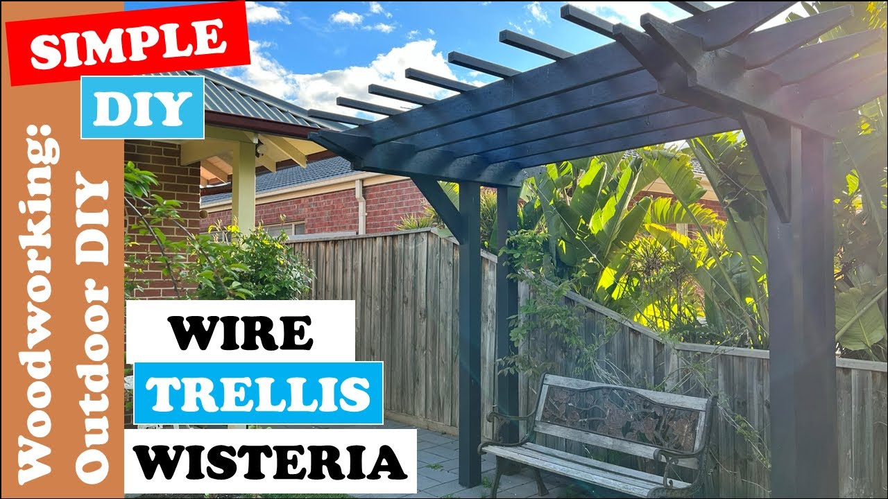 DIY Steel Wire Trellis - YouTube