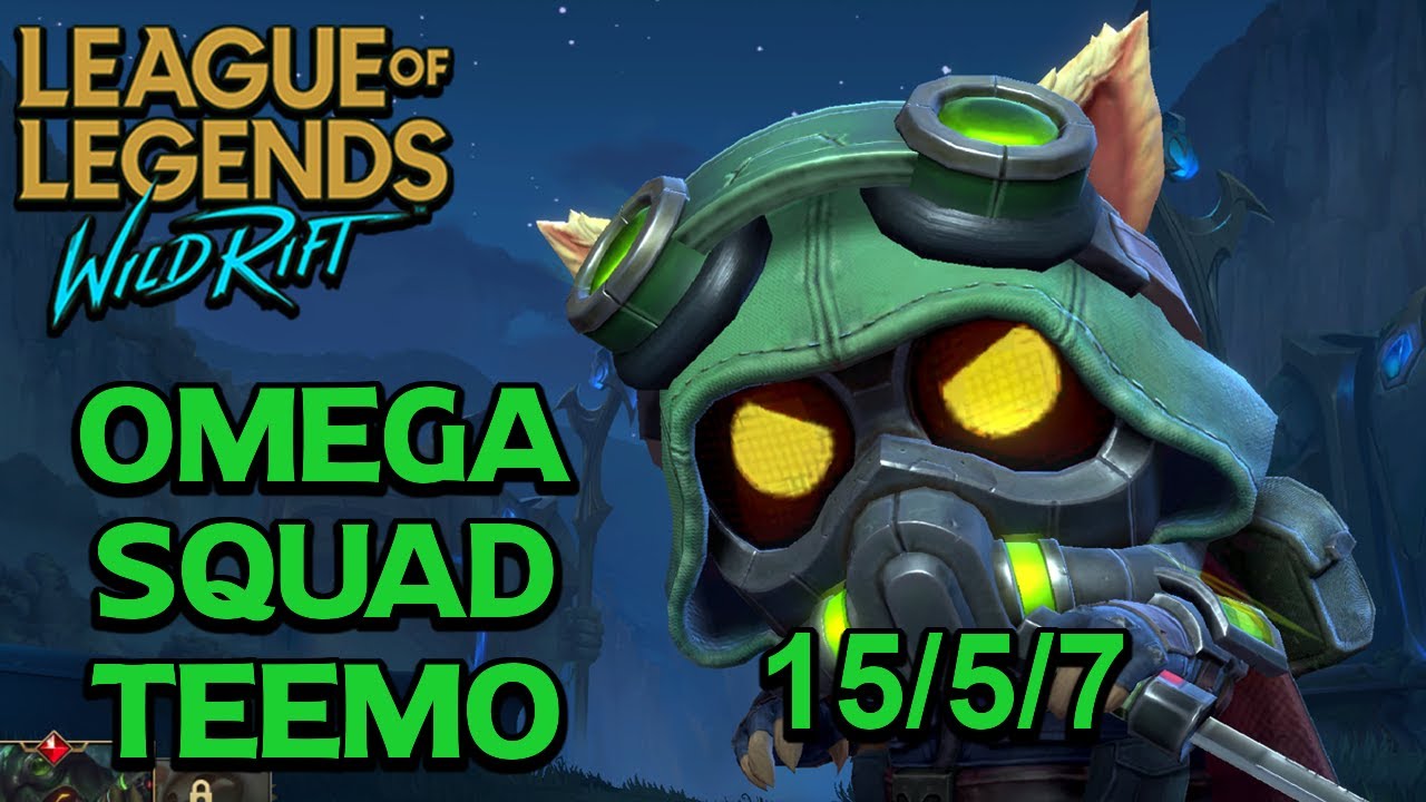 Omega Squad Teemo Gameplay | League of Legends : Wild Rift - YouTube