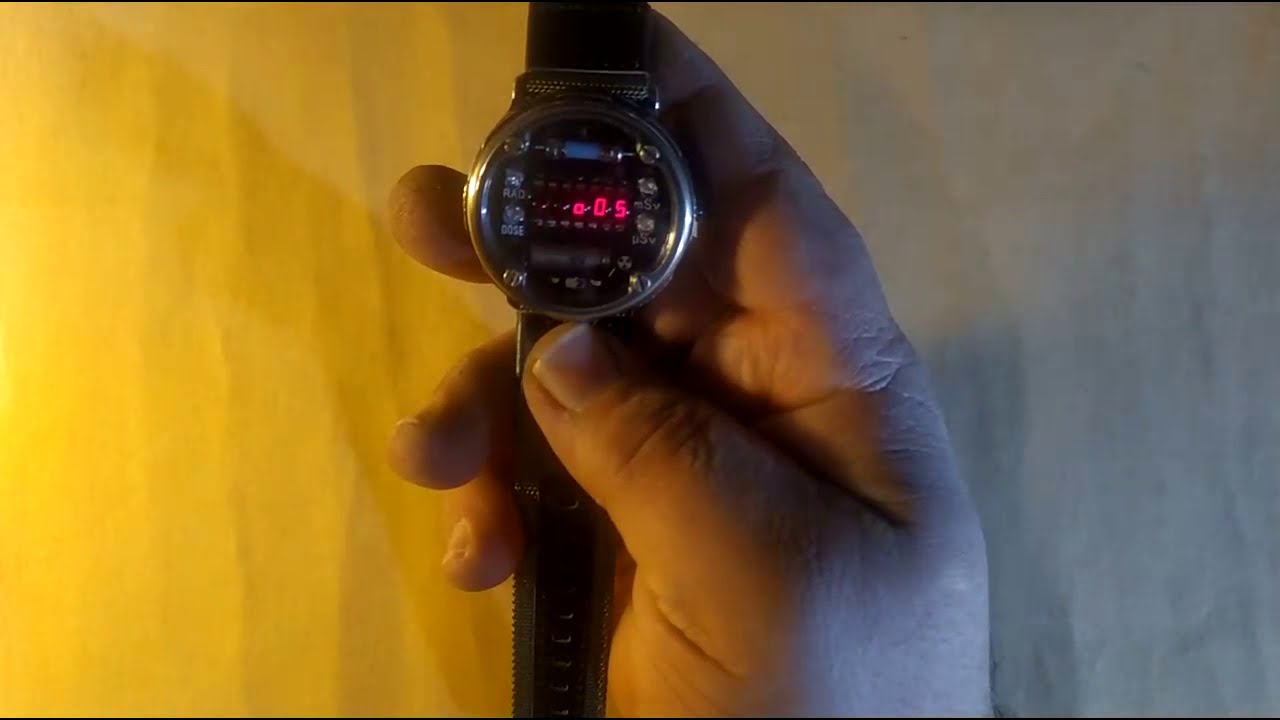 METRO 2033 style radiation dosimeter wrist watch - YouTube