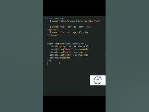 Organize Your Console Logs with console.group! 🚀 #classess #coding #javascript #javascripttips ...