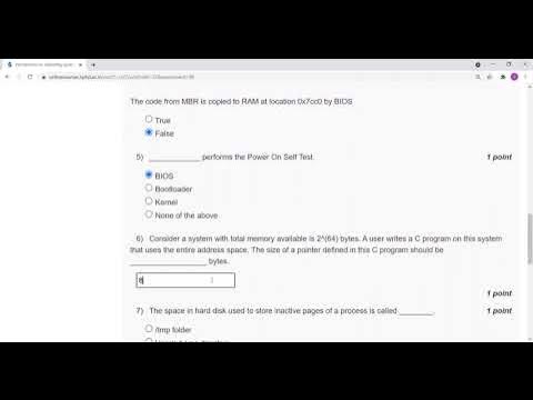 Introduction to Operating Systems | NPTEL | Week 2 Assignment 2 Solution | July 2021 - YouTube