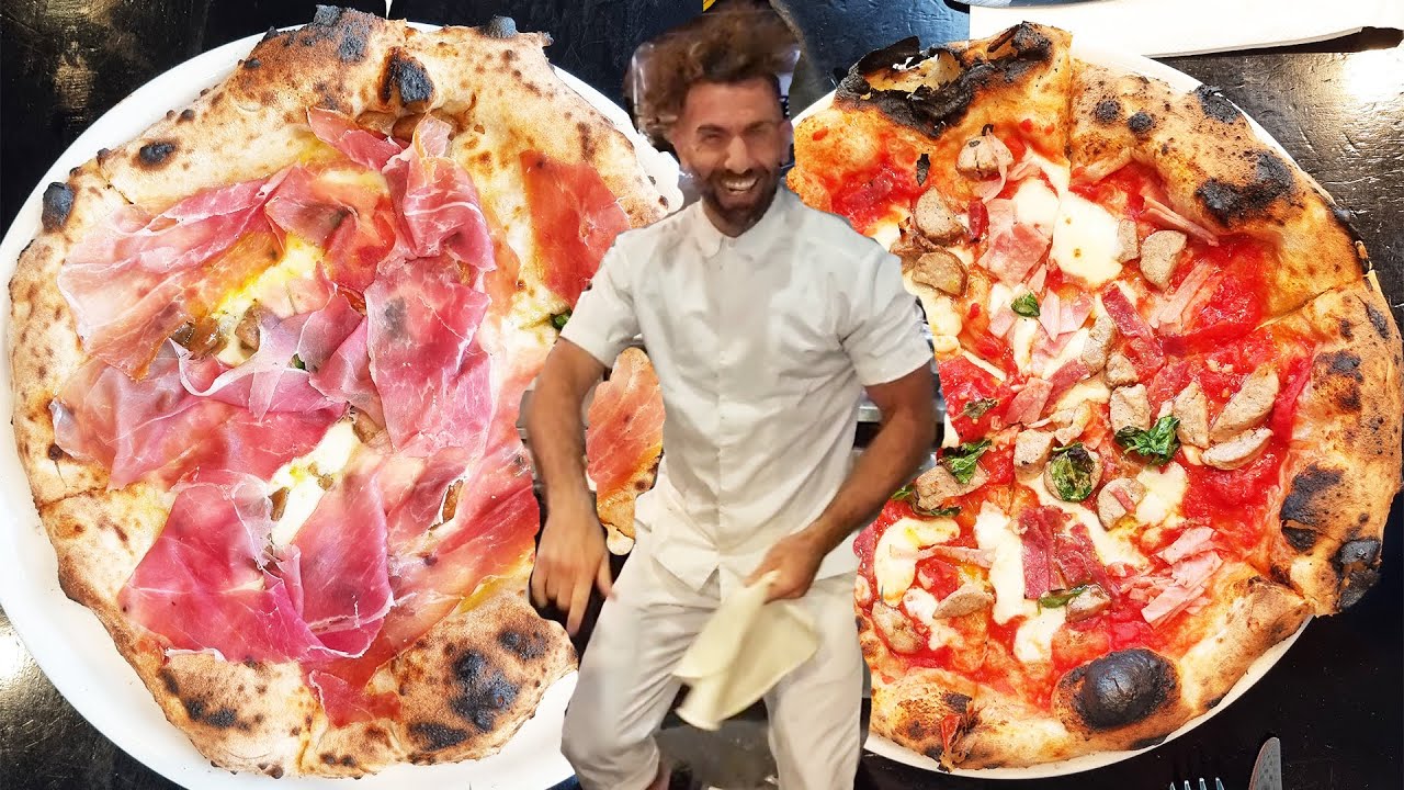 Dancing Pizza Chef Makes 3 NEAPOLITAN PIZZA in 3 Minutes - YouTube