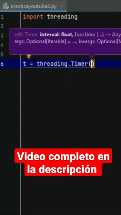 Como usar Timer en Python (Automatización de redes) - YouTube