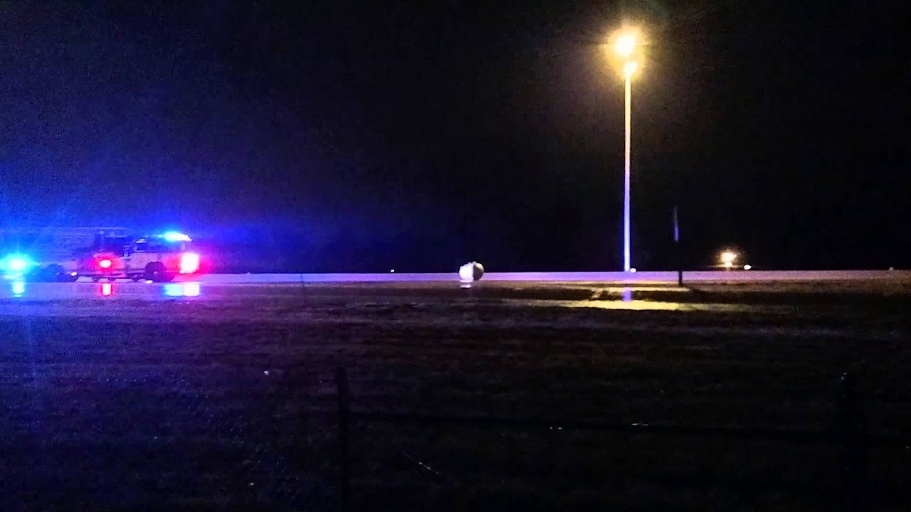 Propane tanks fall off truck I-255 - YouTube
