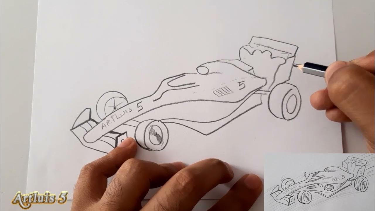 Cómo dibujar un auto de Fórmula 1 | Comment dessiner une voiture de Formule 1 - YouTube