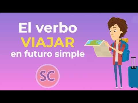 Spanish conjugation El verbo Viajar Futuro Simple To travel future ...