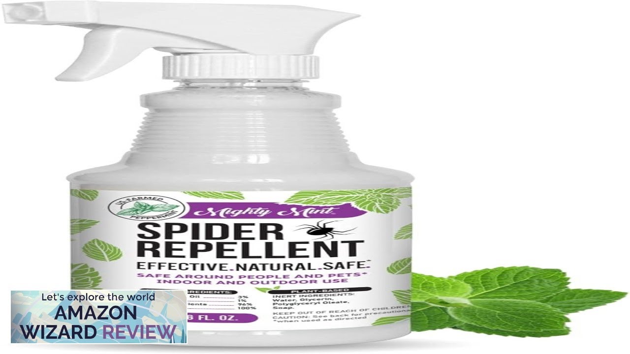 Mighty Mint 16oz Spider Repellent Peppermint Oil Natural Spray Review ...