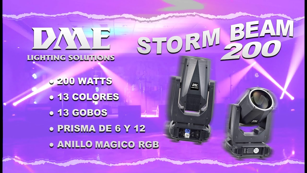 Storm Beam 200 DME Lighting Solutions - YouTube