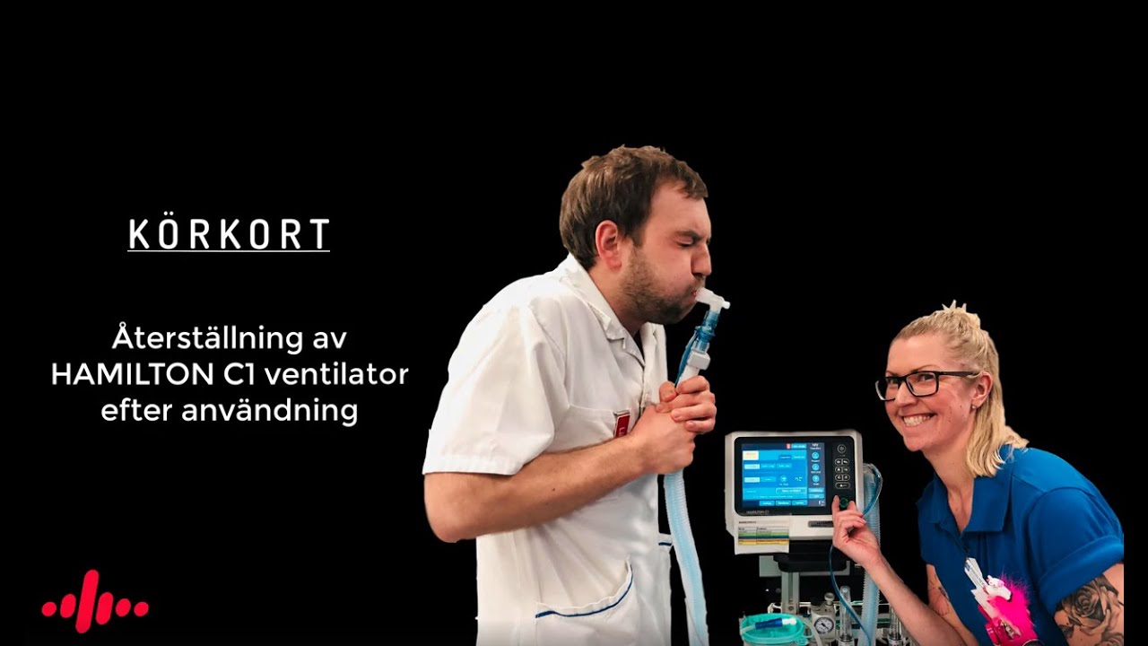 Återställning av HAMILTON C1 ventilator efter användning - YouTube