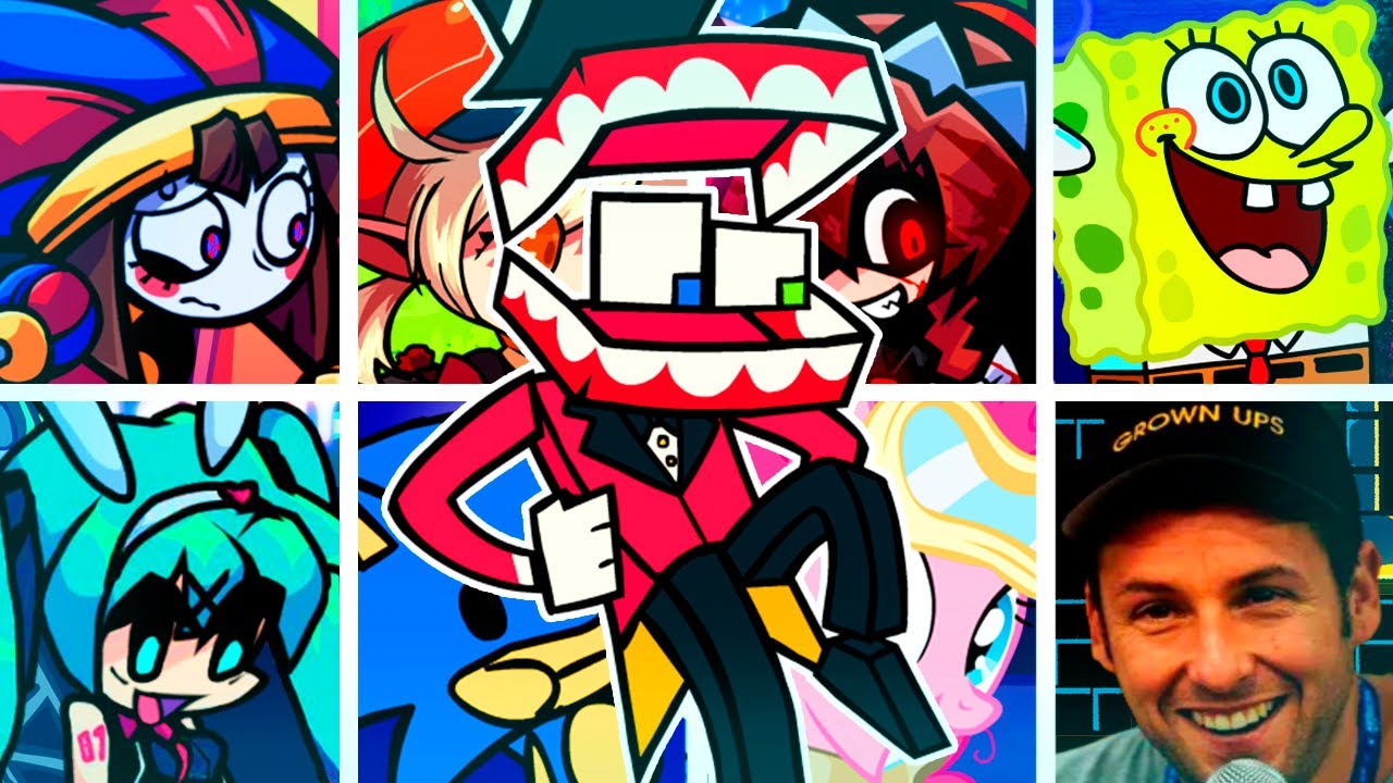 WACKY WORLD but Every Turn a Different Character Sings🎙 (FNF Wacky ...