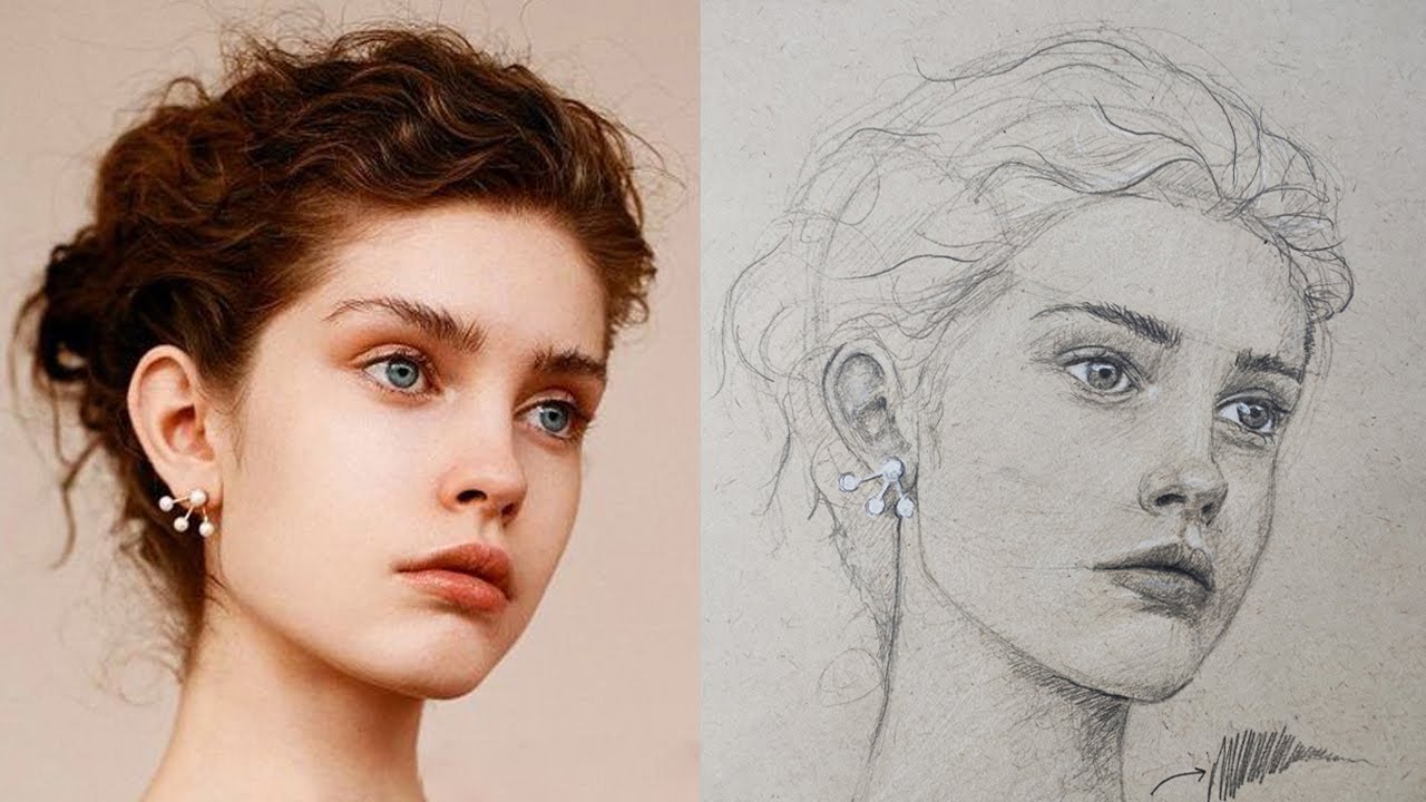 Effortlessly Draw Gorgeous Girls with the Loomis Method⭐ - YouTube