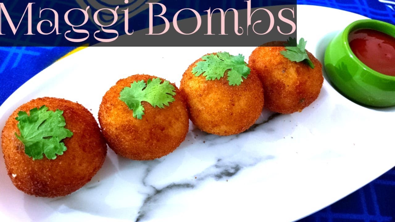 Maggi से बनाए easy and tasty snack/maggi bombs/maggi balls/ - YouTube