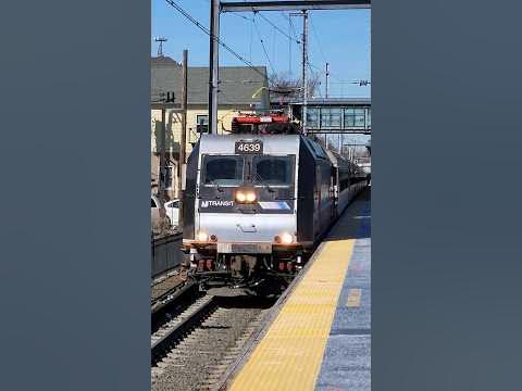 NJT ALP-46A #4639 Leads NJCL Train #3239 Into South Amboy #shorts #fyp - YouTube