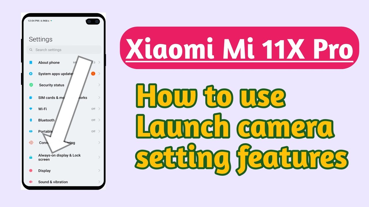 Xiaomi Mi 11X Pro , Launch Camera setting features How to use - YouTube