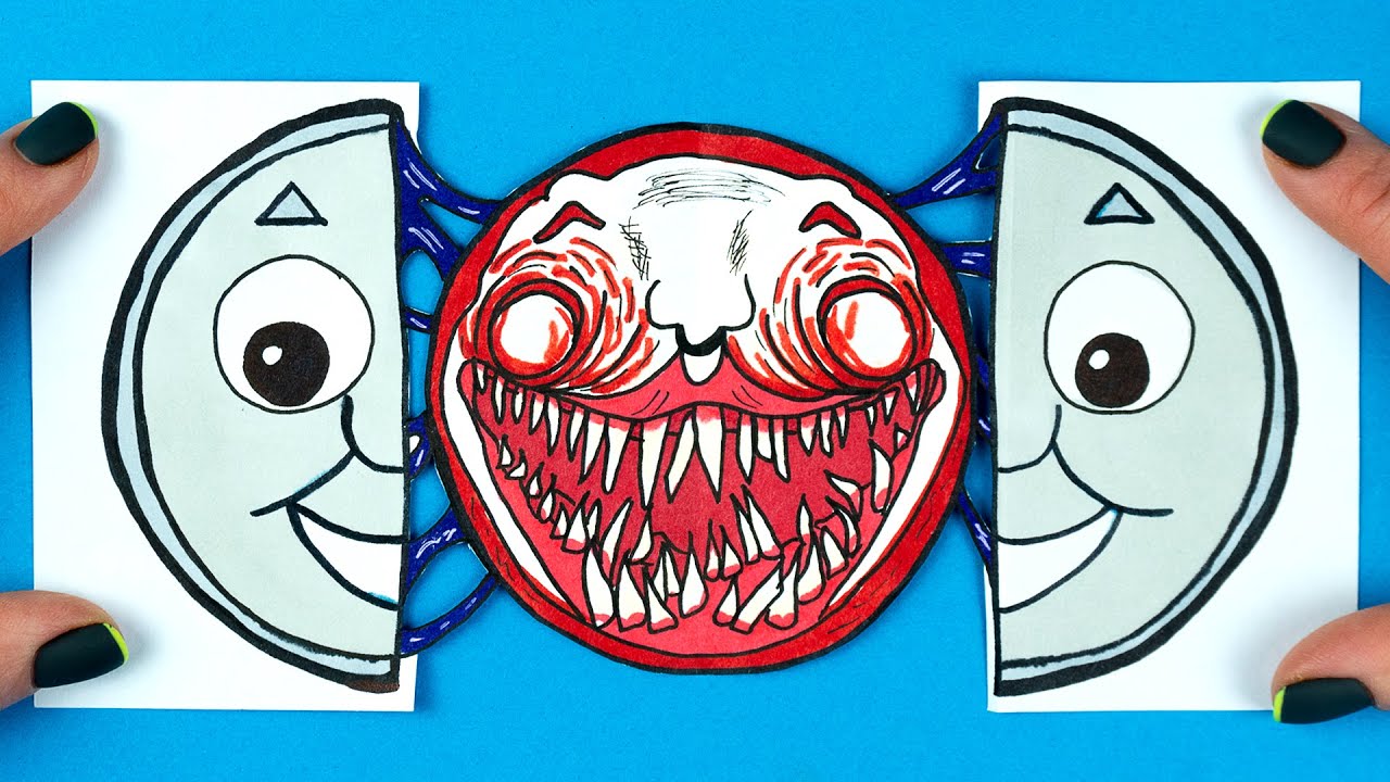 EASY DRAWING CHOO CHOO TRAIN & CHARLES TRANSFORMATION ART & PAPER CRAFT ...