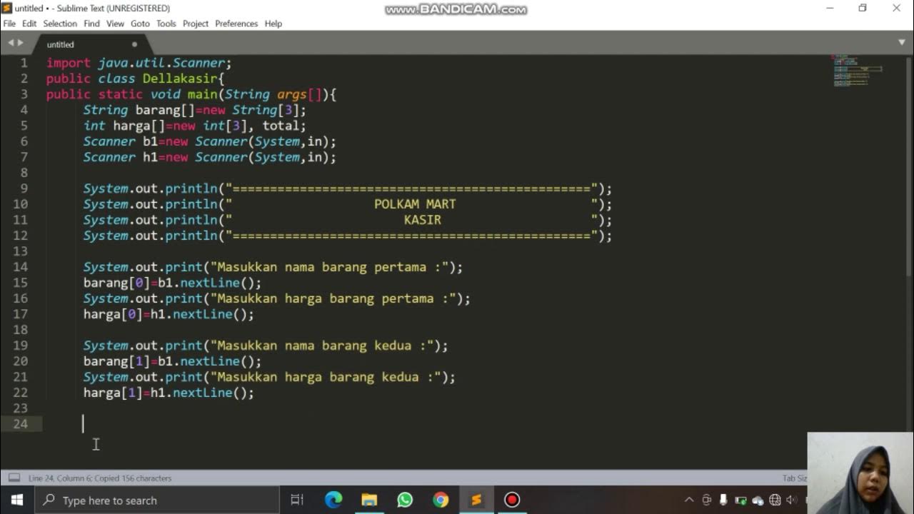 Program Kasir Sederhana Menggunakan Java😳 - YouTube