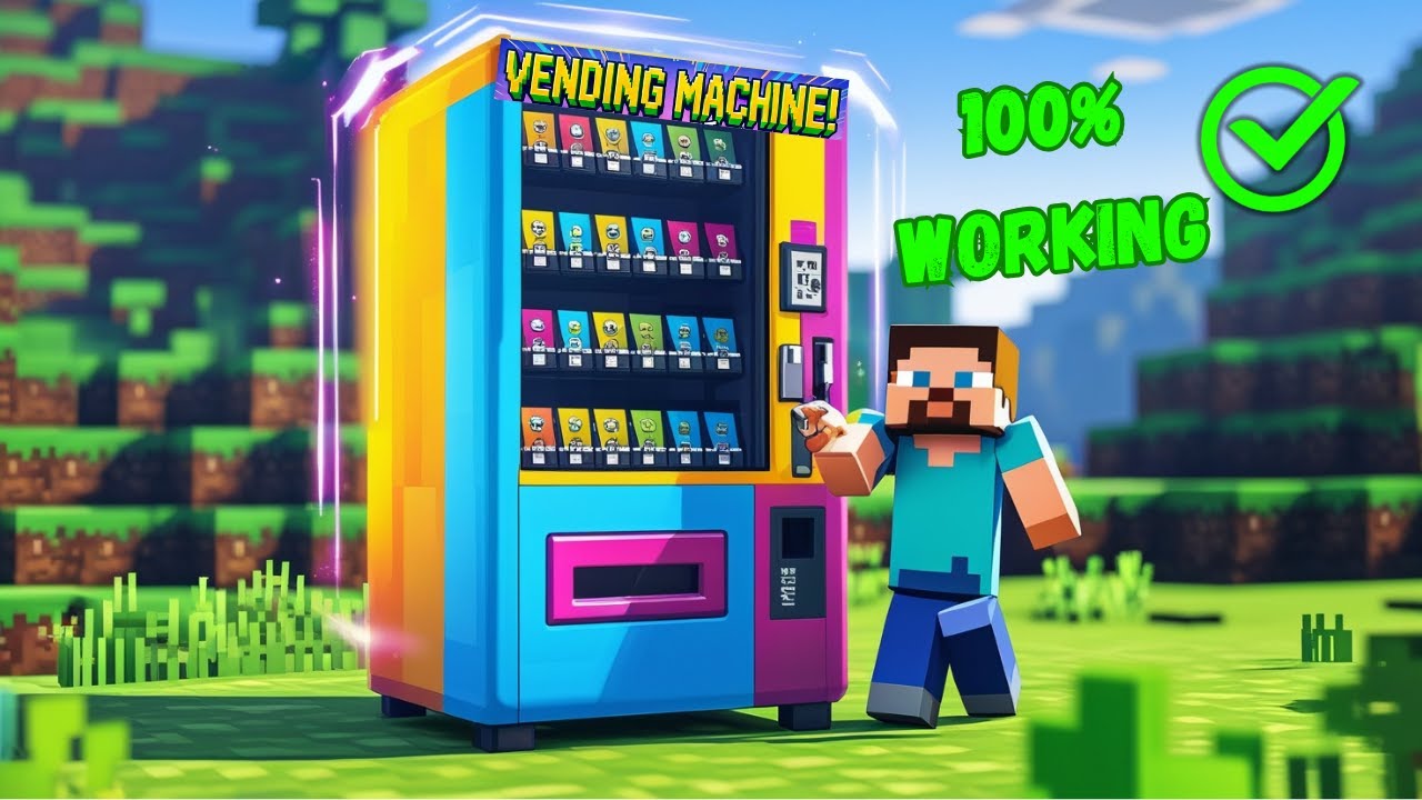 How to make a working vending Machine in Minecraft - YouTube