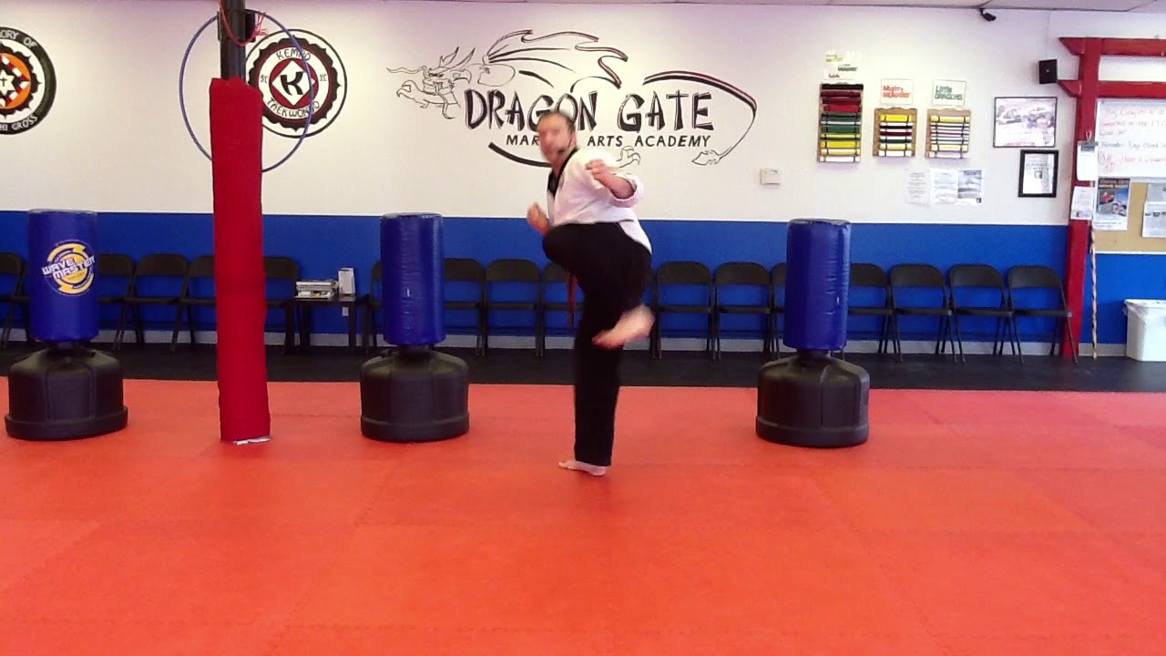 Front Leg Side Kick Advancing Side Kick - YouTube