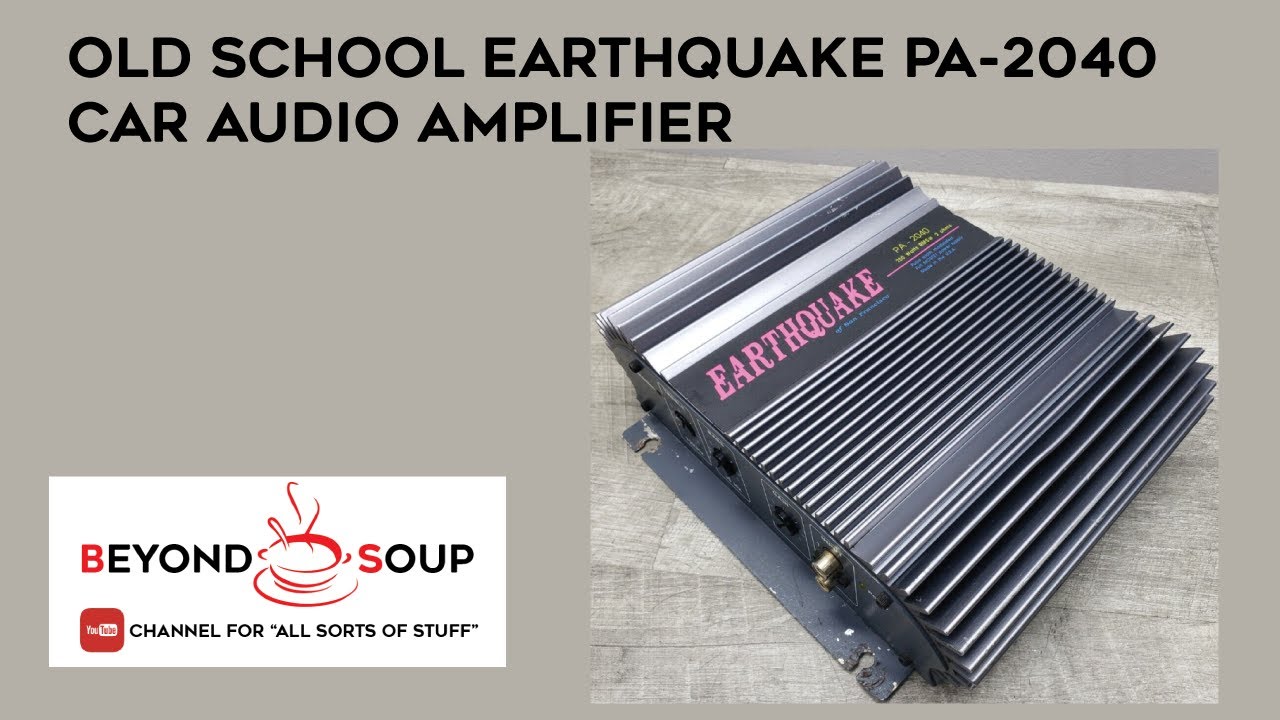 Old School Earthquake Sound PA-2040 2-Channel Car Audio Amplifier - YouTube