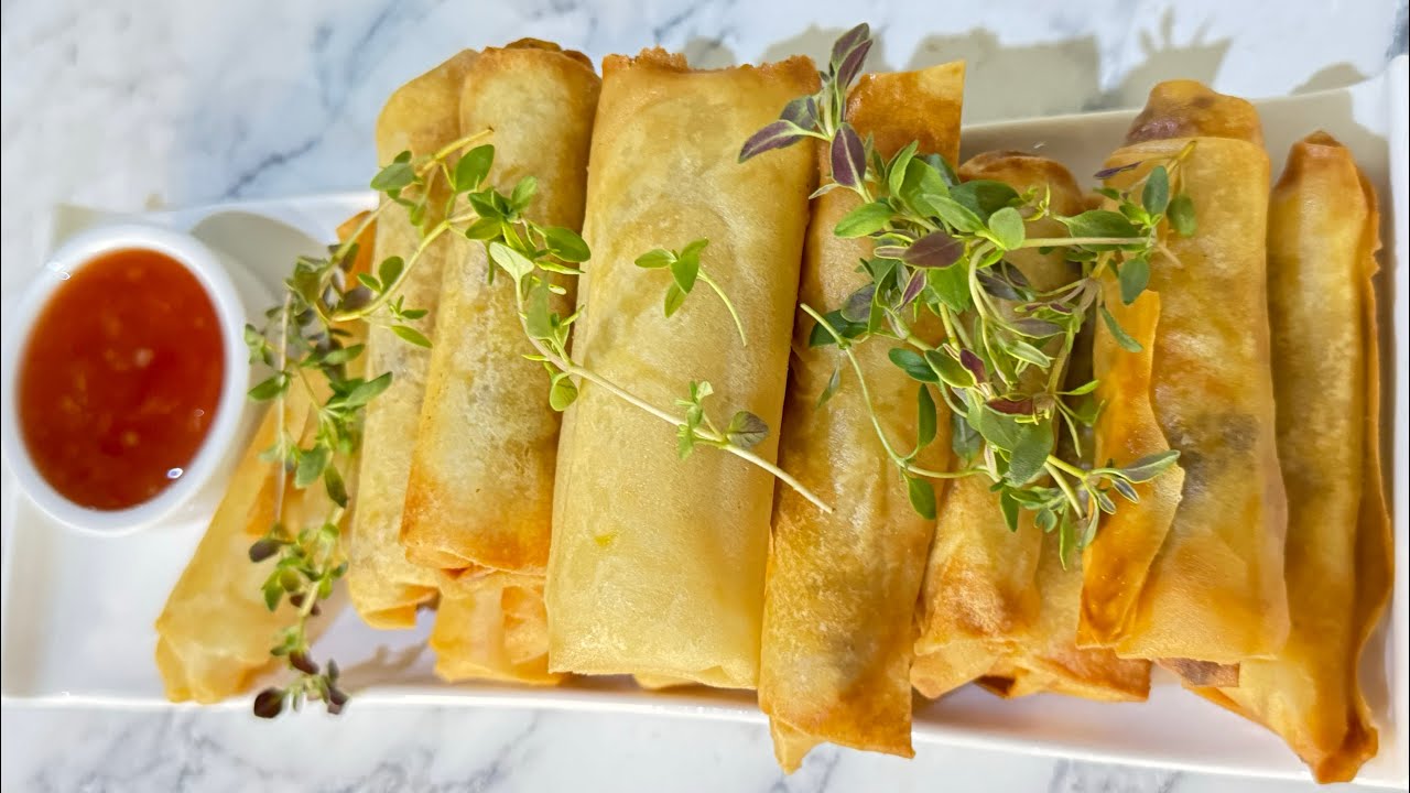 How to make Dambunama Spring Rolls (Beef Floss Spring Rolls) - YouTube