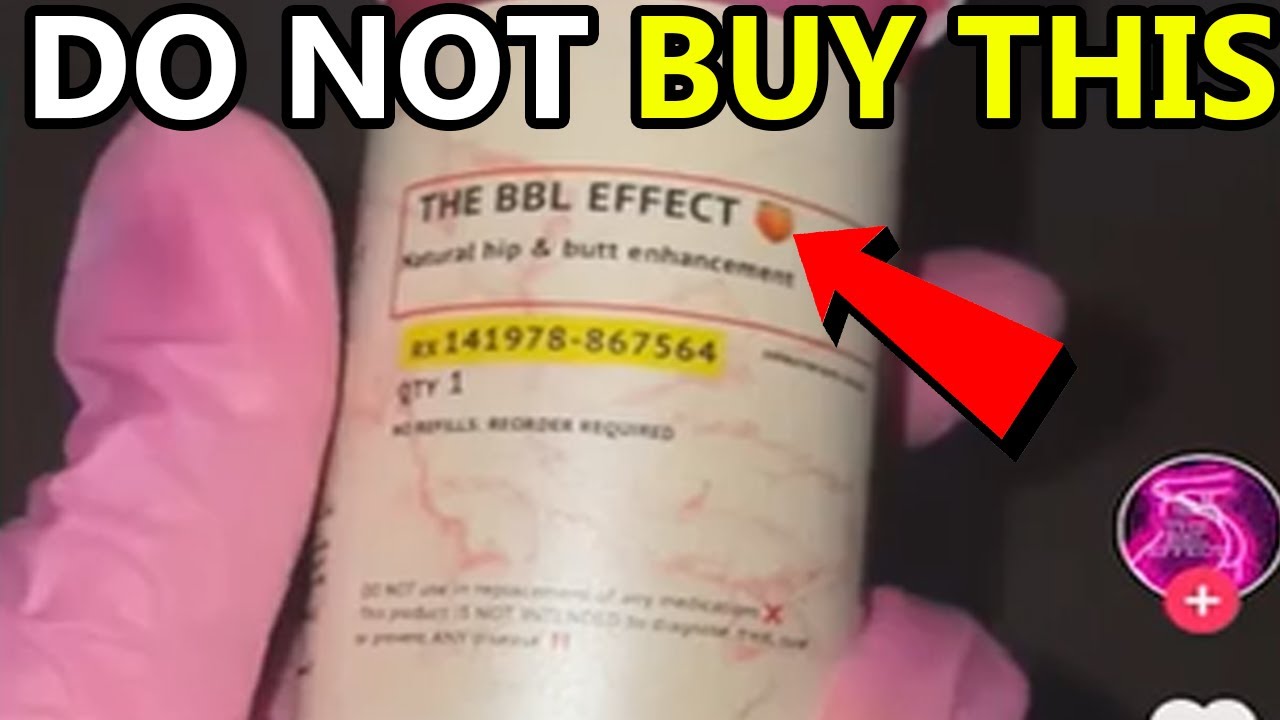 PLEASE Don't Buy TikTok BBL Butt Pills... - YouTube