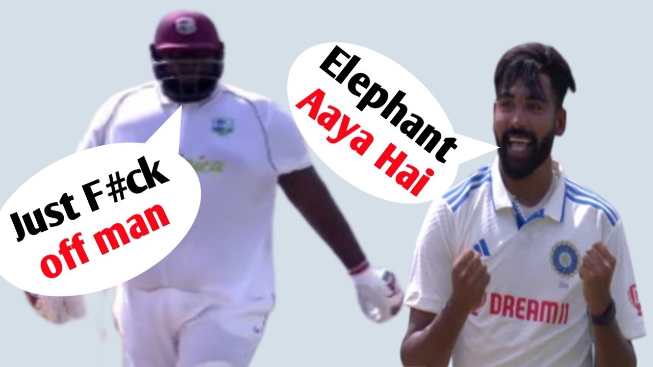 Rahkeem Cornwall got angry when Mohammed Siraj making fun of his body ...