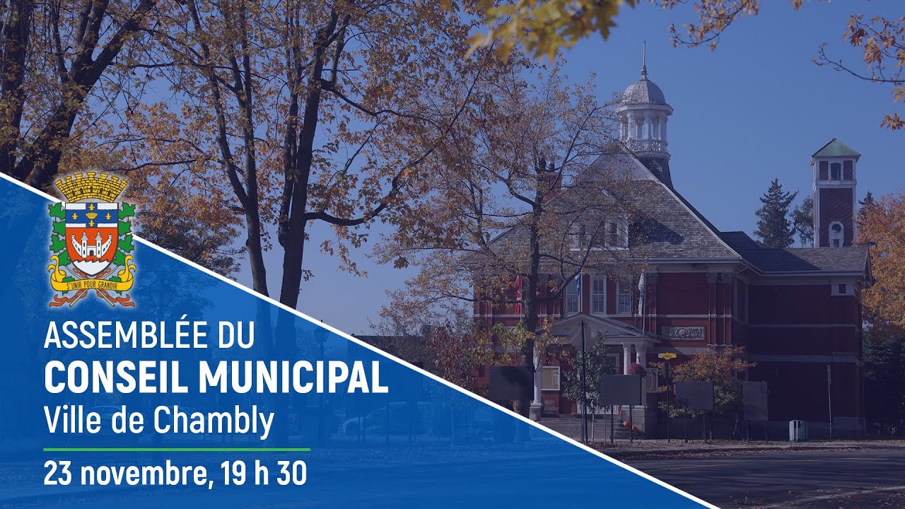 23 novembre 2021 - Assemblée ordinaire du conseil municipal de la Ville ...