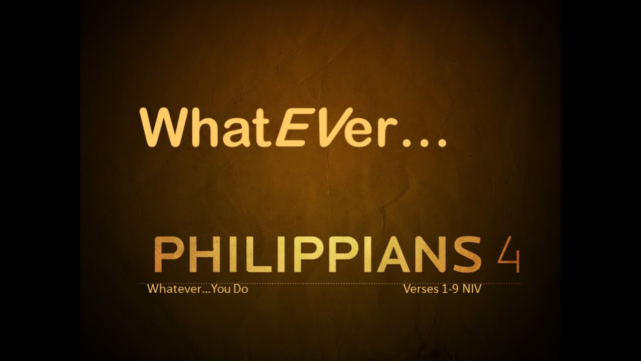 Sunday Service | Whatever... You Do | Sunnyside Church of the Nazarene ...
