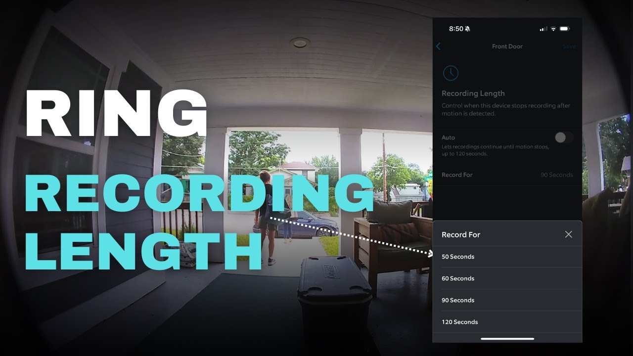 Change Recording Length on RIng Camera (Up to 2 Minutes) - YouTube