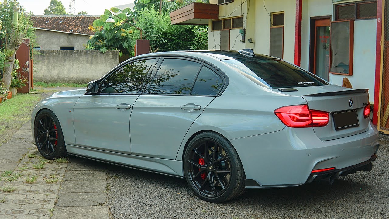 BMW M340i Full Wraping Exterior Silver Gloss Axe vinyl - YouTube