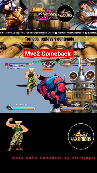 Mvc2: Guile solo comeback by Kierojugar - YouTube