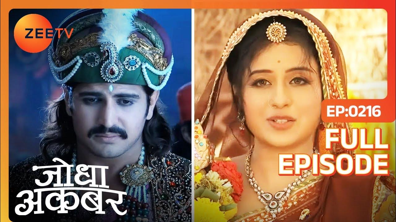 Jodha Akbar | Full Episode 215 | Akbar हुए परेशान Jodha के जाने से ...