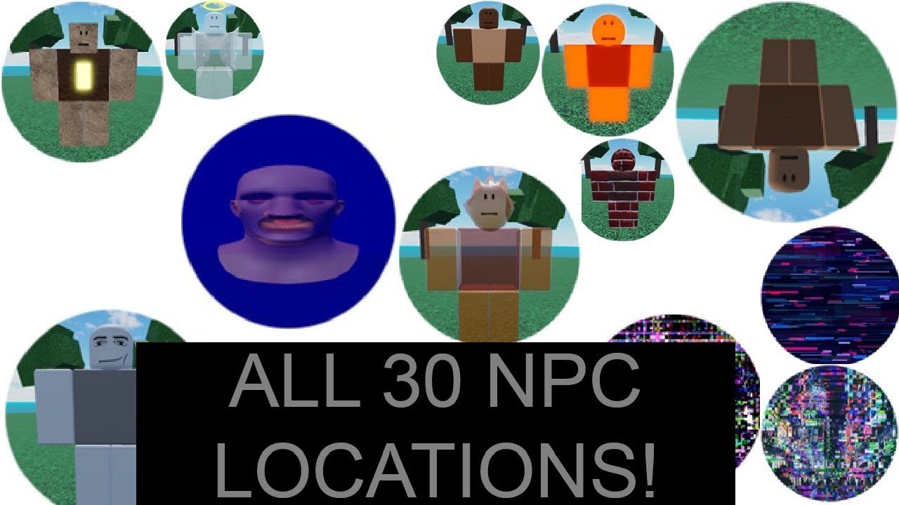 Location for all 30 NPCS! (Find The NPCS) Roblox - YouTube