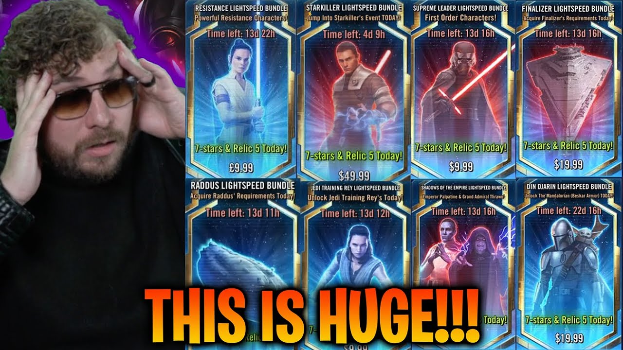 This is HUGE!! SWGoH FINALLY Making Lightspeed Bundles PERMANENT! But ...