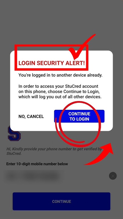 Solved Login Security Alert Problem in StuCred || Stucred App Mein Login Alert Problem Solve ...