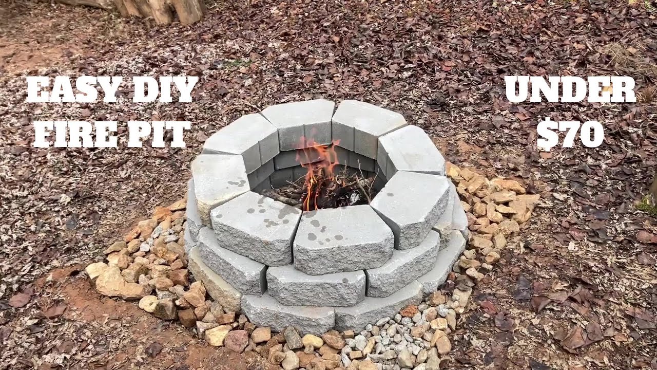 Easy DIY Fire Pit Under $70 - YouTube