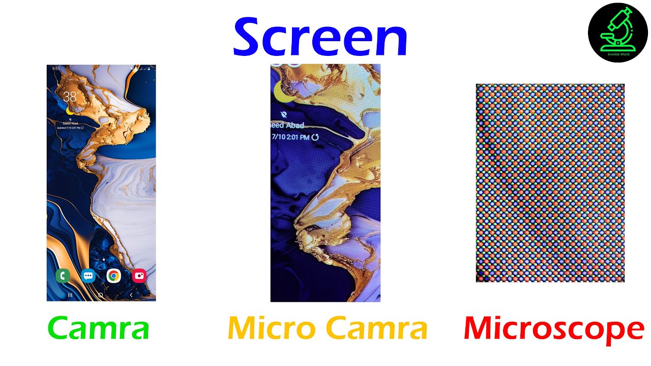 Screen under Microscope - YouTube
