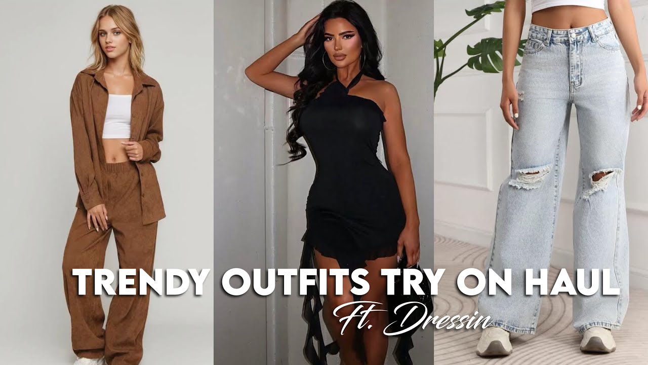 DRESSIN Trendy Outfits Try On Haul - YouTube